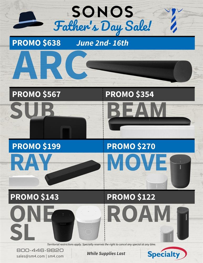 Specialty: Current Promos