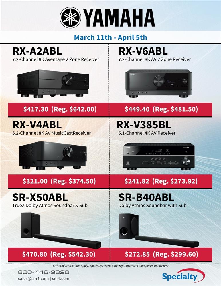 Specialty: Current Promos